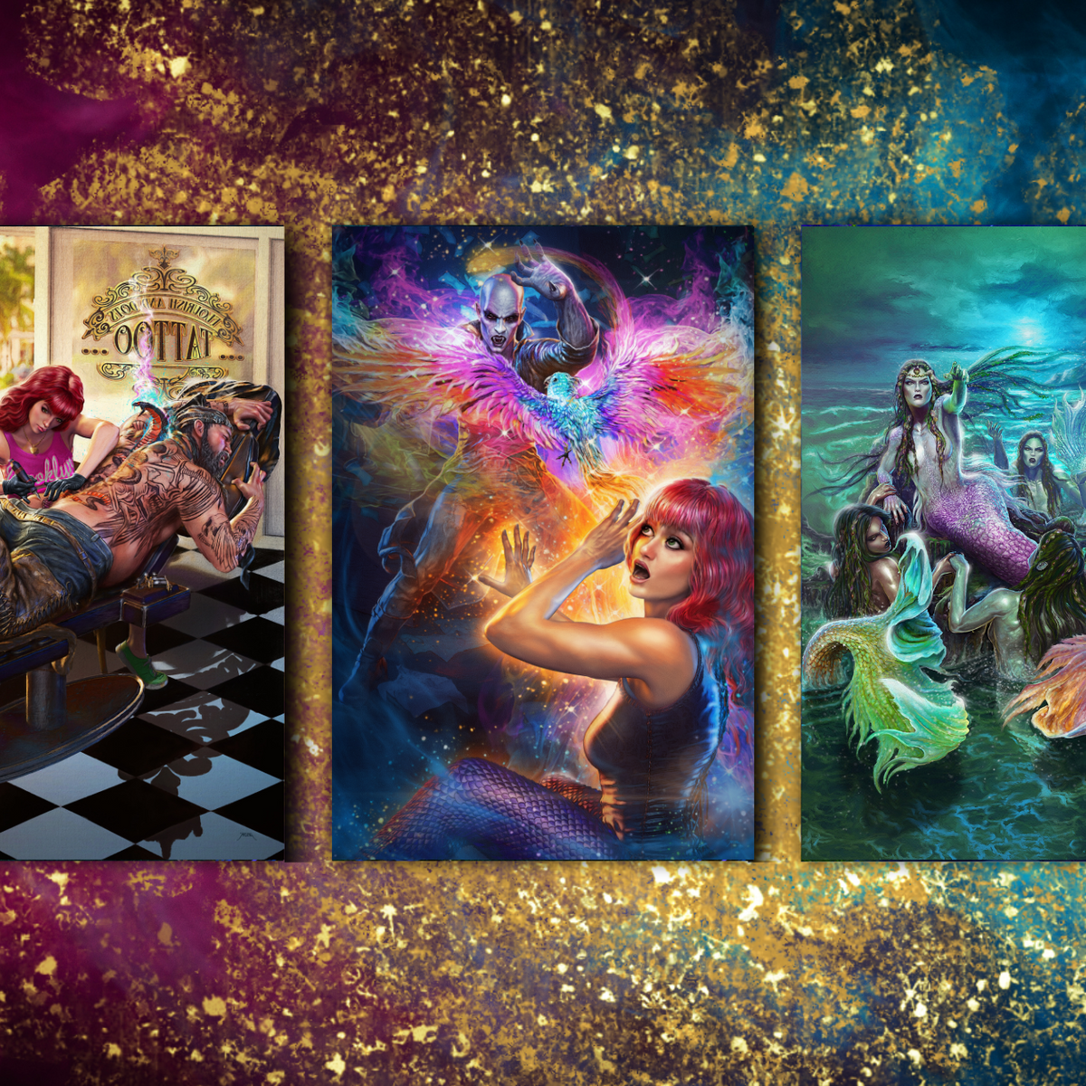 Gilded Blood postcards – Lightning Conjurer Books, LLC